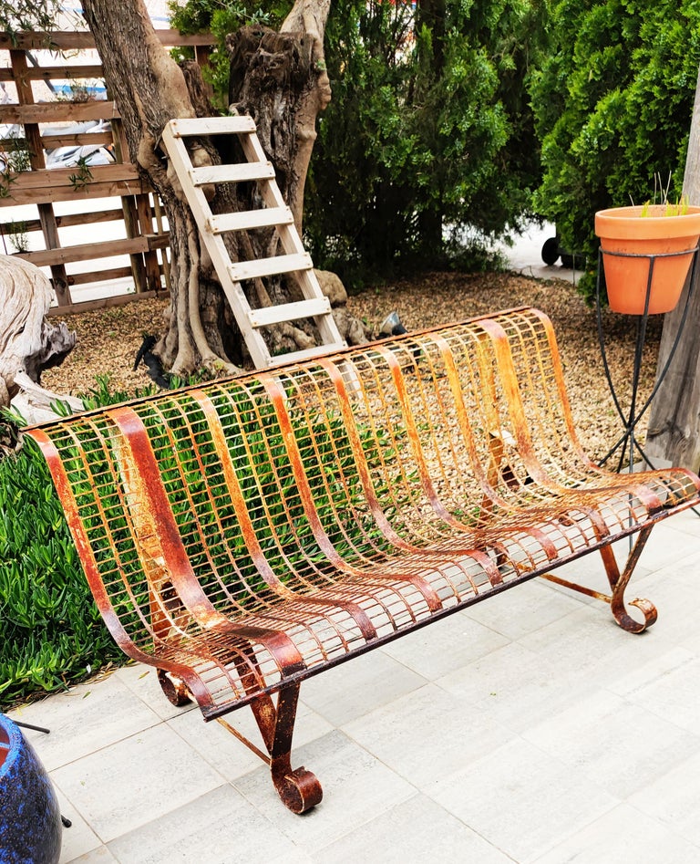 1950s Metal Bench, Spain For Sale at 1stDibs