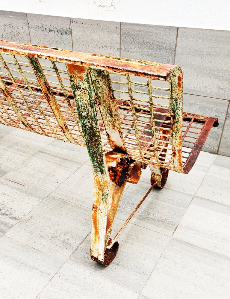 1950s Metal Bench, Spain For Sale at 1stDibs