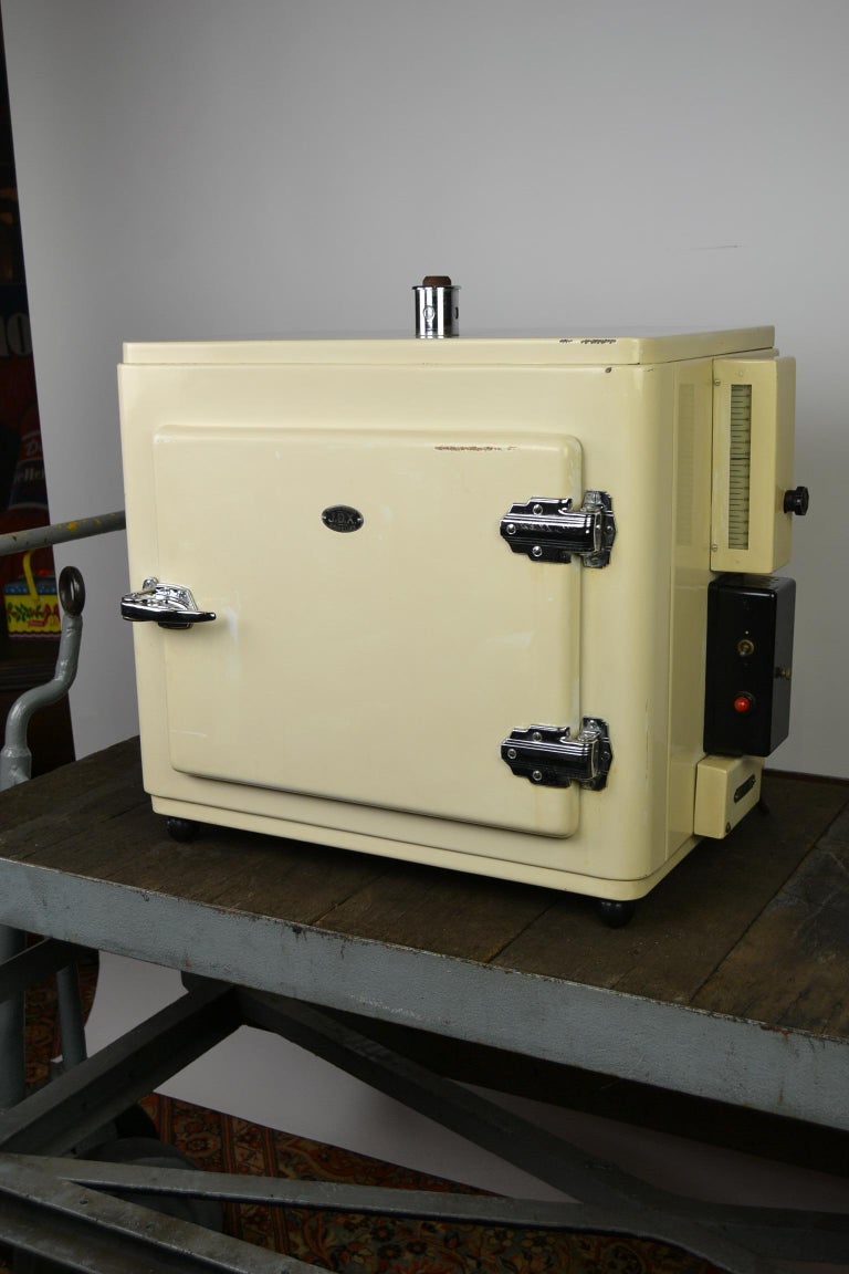1950s Metal Sterilizer Cabinet, Medical Equipment For Sale at 1stDibs