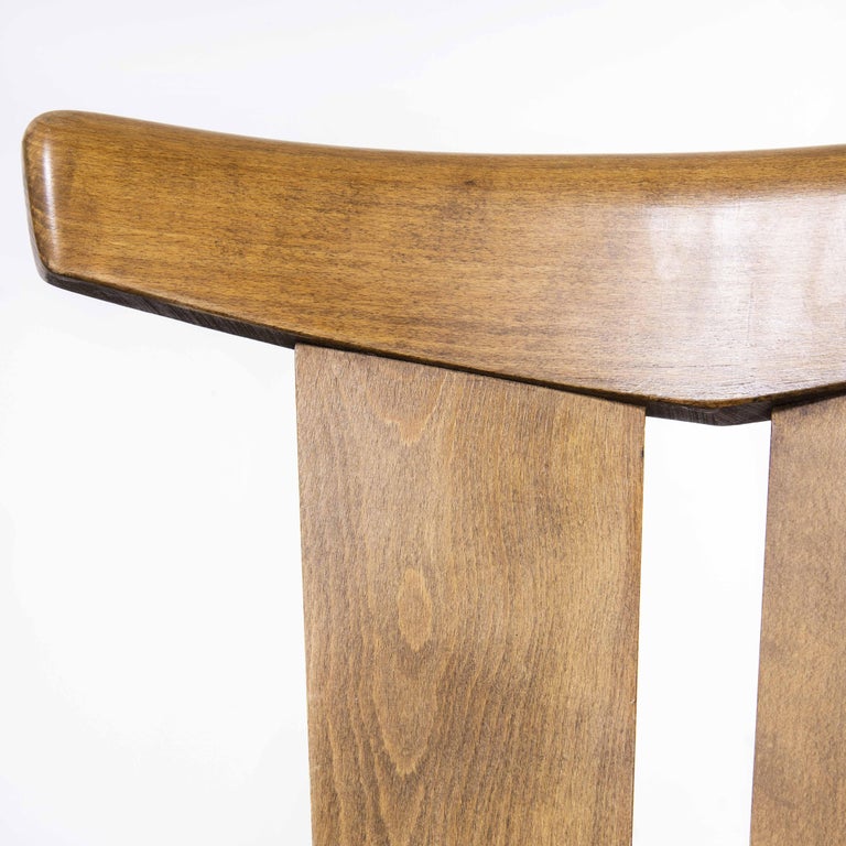 1950's Mid Century Beech Ox Back Dining Chairs, Set of Eight at 1stDibs