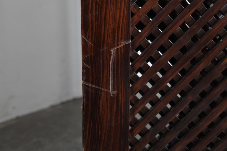 1950s Midcentury Brazilian 4-Section Lattice Screen For Sale at 1stDibs