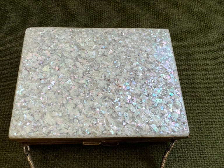 1950s Mid-Century Evans Wristlet Compact and Cigarette Case with Mother ...