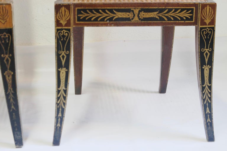Midcentury Wood Revival Klismos Chair in the Manner of Benjamin Latrobe ...