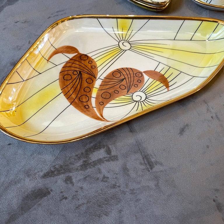 1950s, Mid-Century Modern Ceramic Italian Smoking Set by Alfa Ceramiche ...
