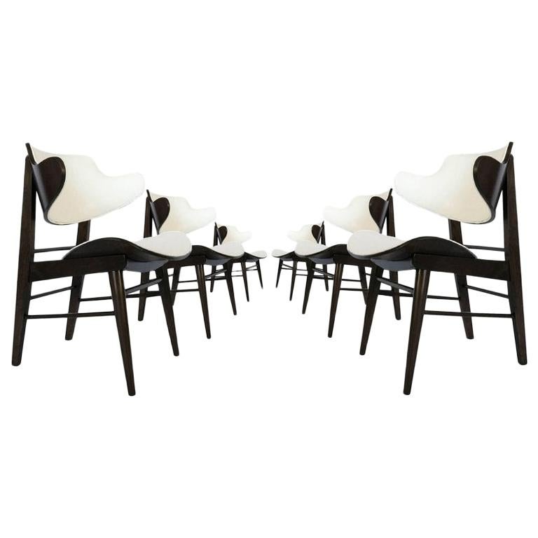 1950s Mid-Century Modern Clam Shell Chairs by Seymour J. Wiener for ...