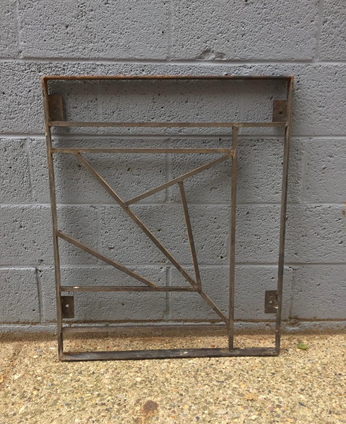 1950s Mid Century Modern Custom Made Iron Window Grills, a Pair For ...