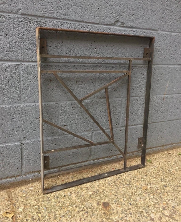1950s Mid Century Modern Custom Made Iron Window Grills, a Pair For ...