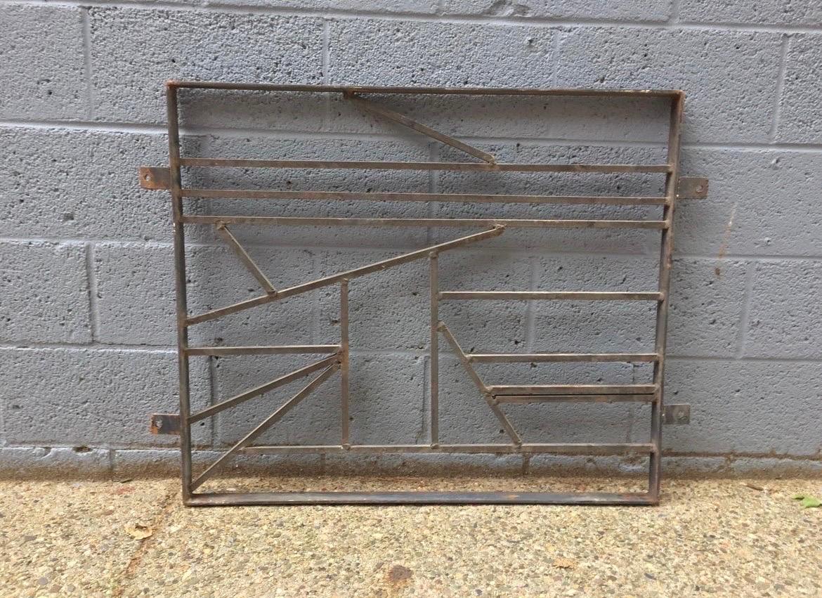 1950s Mid Century Modern Custom Made Iron Window Grills, a Pair For ...