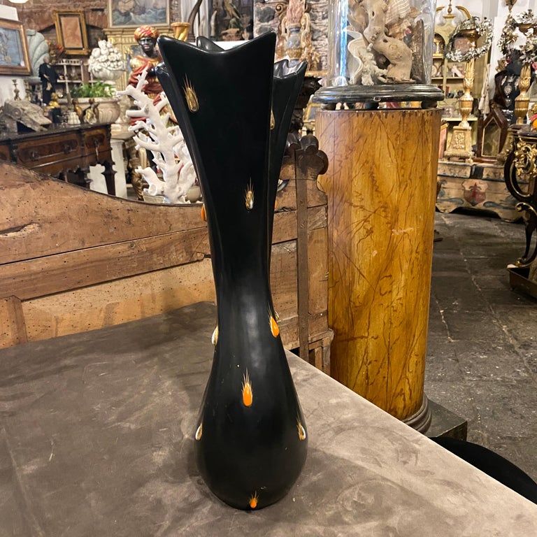 1950s Mid-Century Modern Huge Ceramic Italian Vase by Rometti Umbertide ...