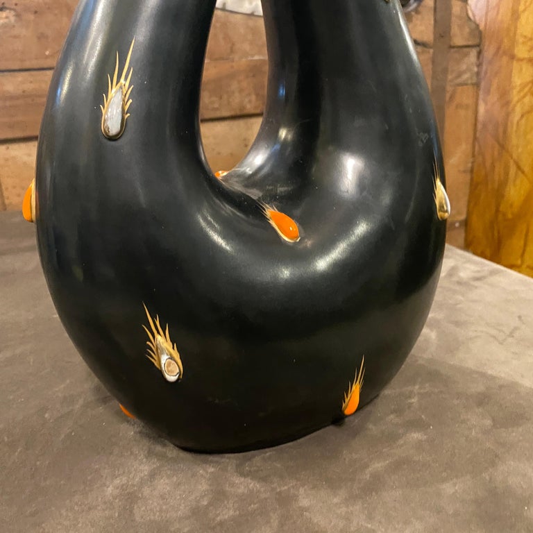 1950s Mid-Century Modern Huge Ceramic Italian Vase by Rometti Umbertide ...