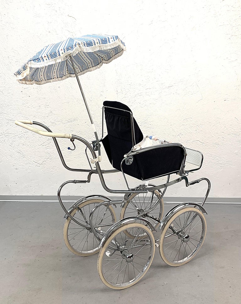 1950s Mid-Century Modern Italian Baby Carriage Pram Stroller by ...