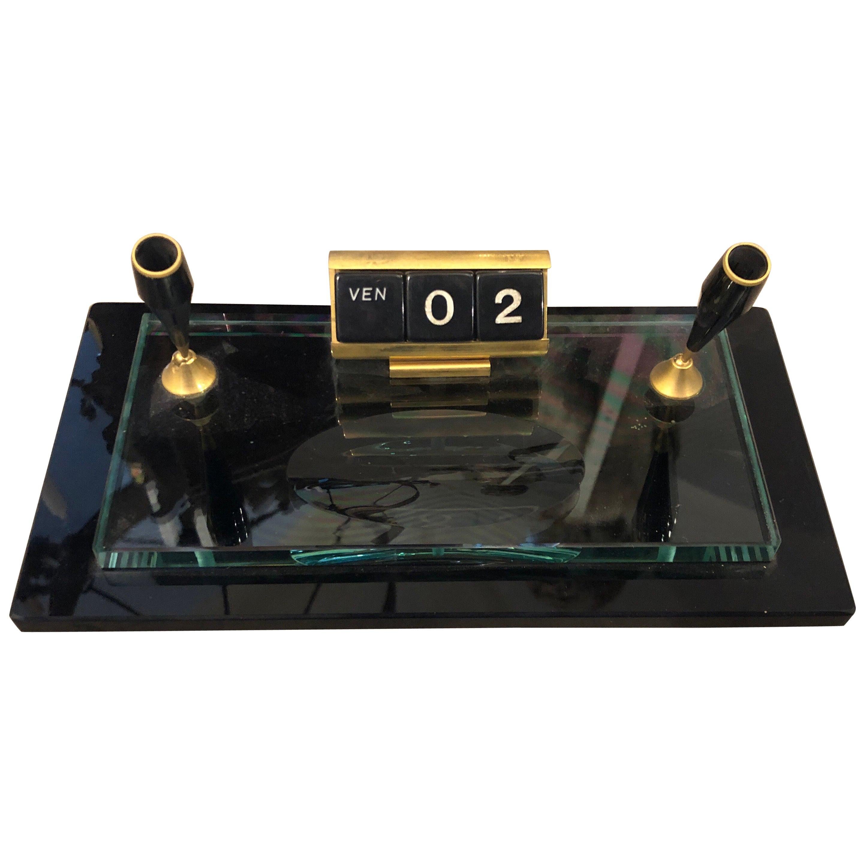 Large Antique English Oak Perpetual Desk Calendar, circa 1900 at 1stDibs