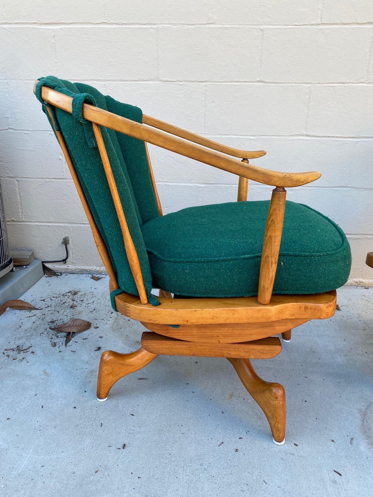 1950s Mid-Century Modern Platform Spring Rocking Chairs, a Pair For ...