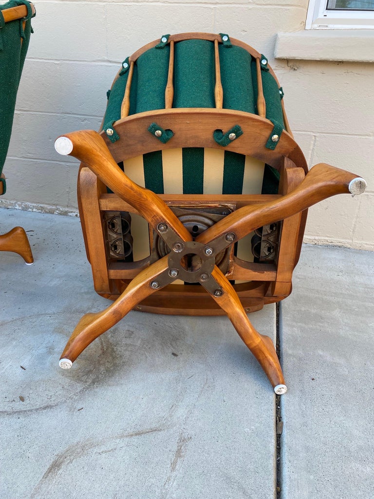 1950s Mid-Century Modern Platform Spring Rocking Chairs, a Pair For ...