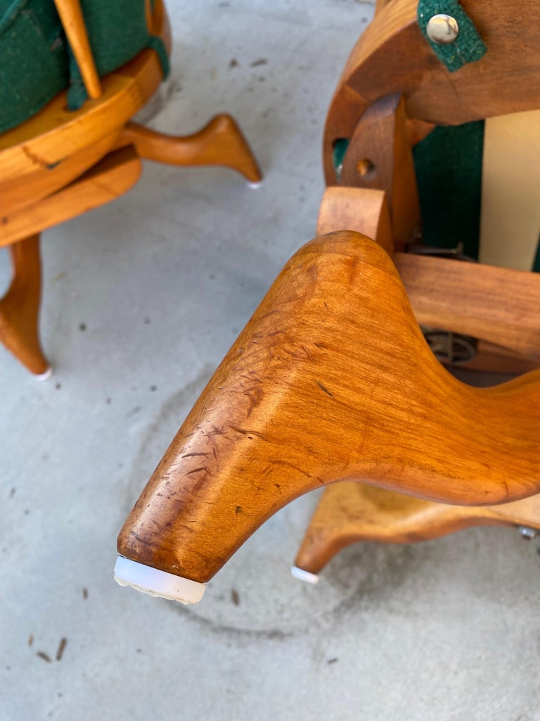 1950s Mid-Century Modern Platform Spring Rocking Chairs, a Pair For ...