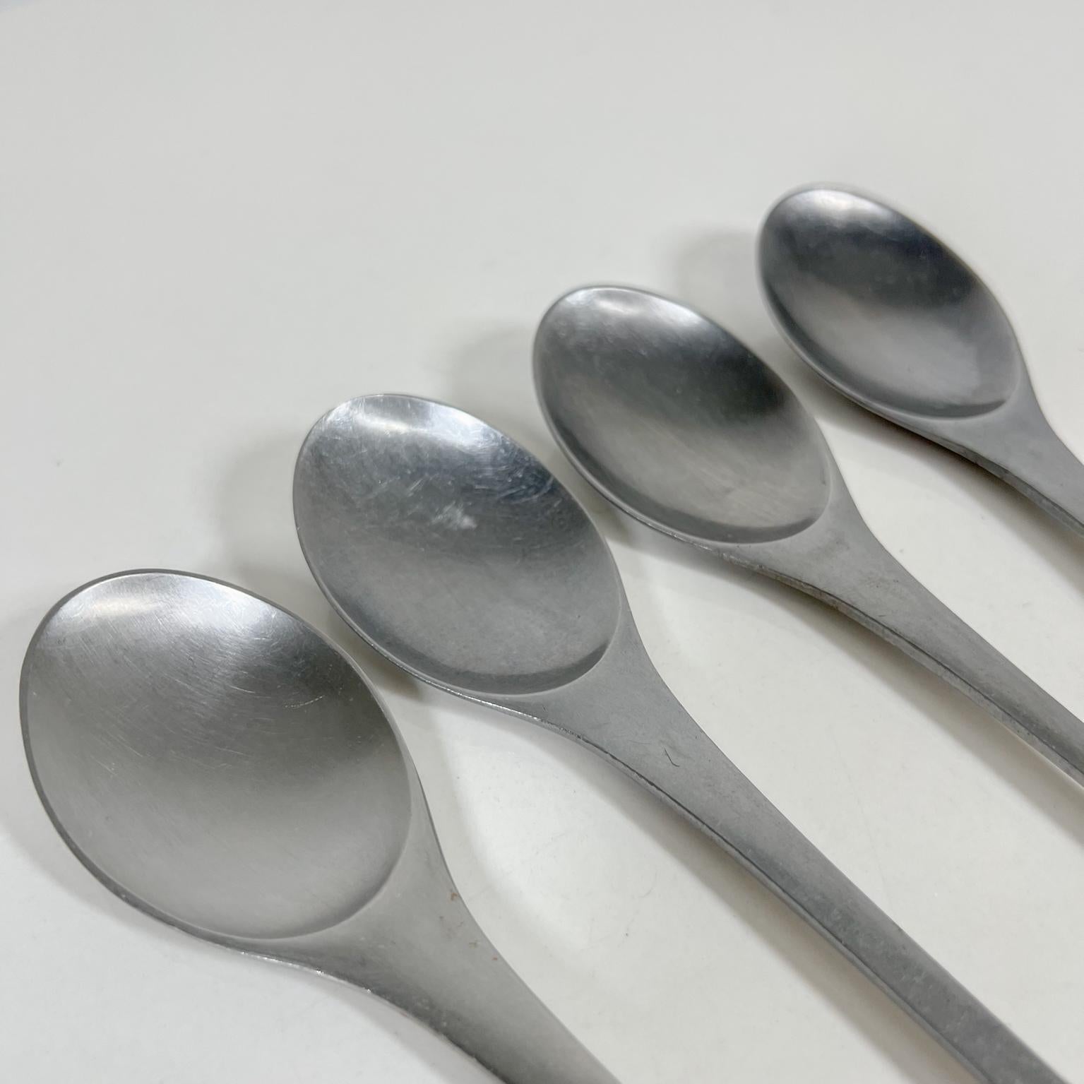 1950s Modern Dansk Set Four Spoons Odin IHQ Jens Quistgaard Germany at ...
