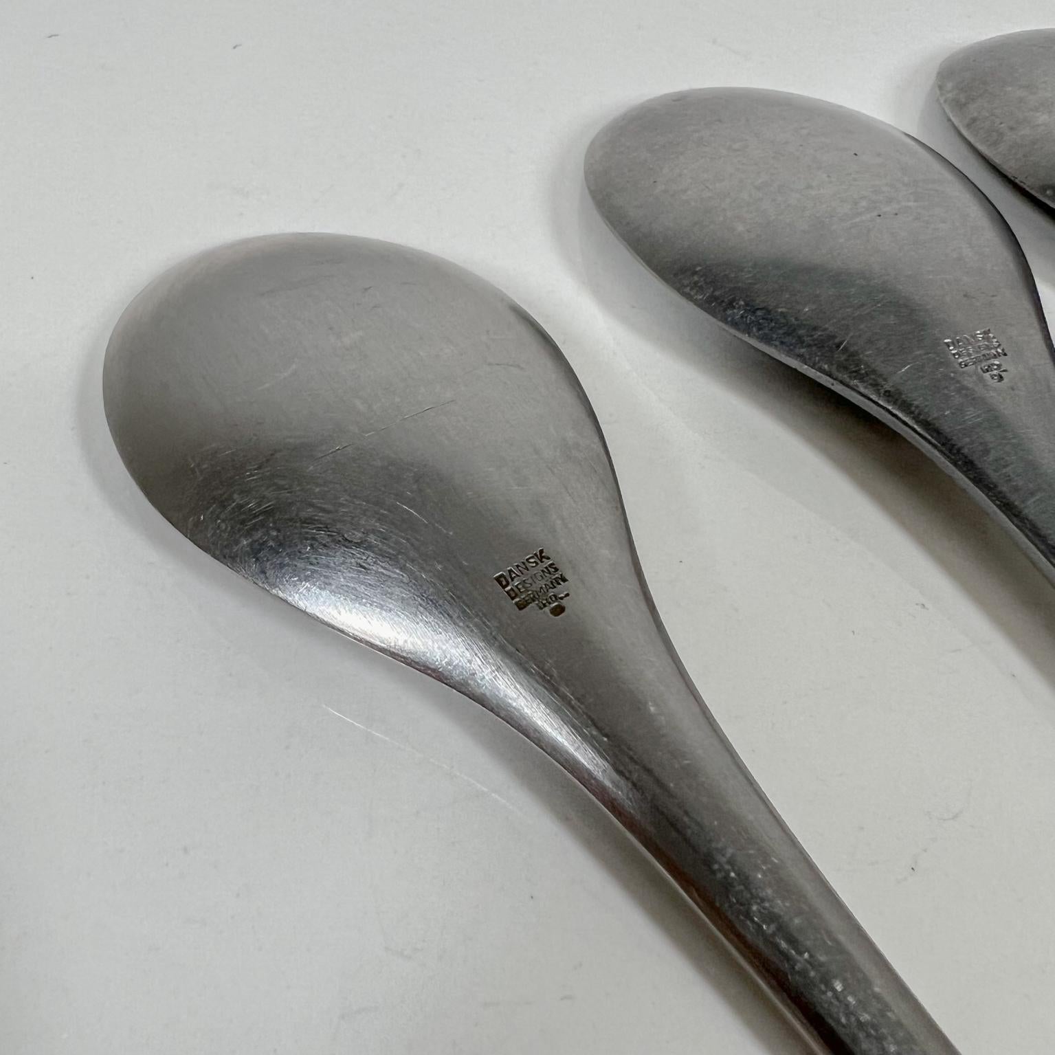 1950s Modern Dansk Set Four Spoons Odin IHQ Jens Quistgaard Germany at ...