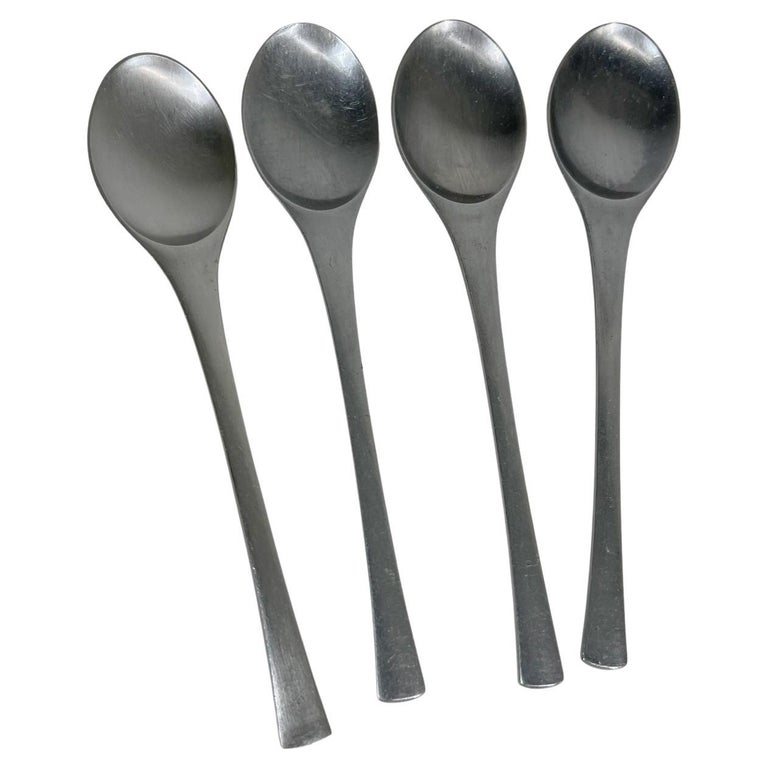 1950s Modern Dansk Set Four Spoons Odin IHQ Jens Quistgaard Germany For ...