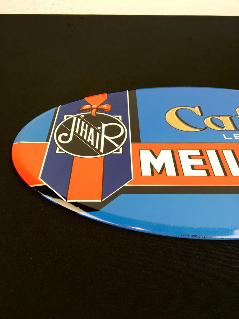 1950s Modern French Wall Sign for Coffee For Sale at 1stDibs