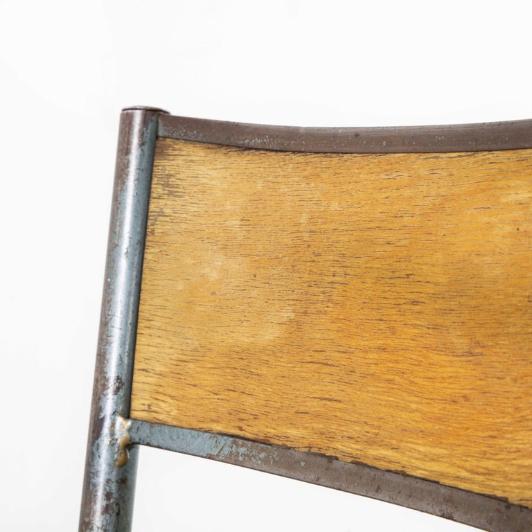 1950s Mullca High Laboratory Stacking Dining Chairs, Bar Stools, Set of ...