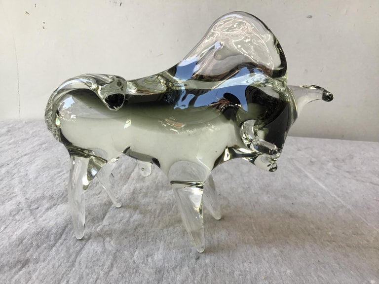 1950s Murano Glass Bull For Sale at 1stDibs | vintage murano glass bull ...