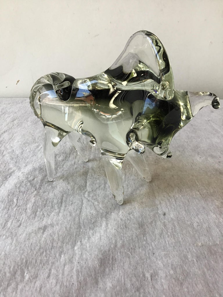 1950s Murano Glass Bull For Sale at 1stDibs | vintage murano glass bull ...