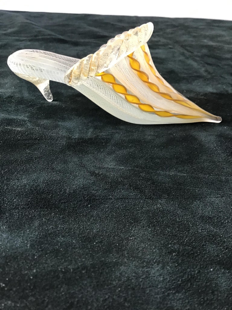 1950s Murano Glass Shoe at 1stDibs