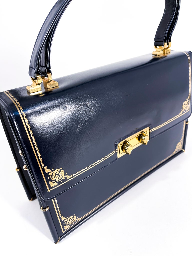 1950s Navy Blue Book Purse at 1stDibs | navy blue purse, 1950s book ...
