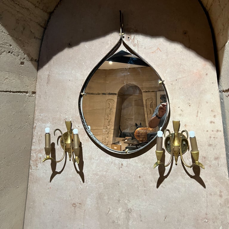 1950s Neoclassical Italian Wall Sconce Pair Sculptural Double Arm from ...