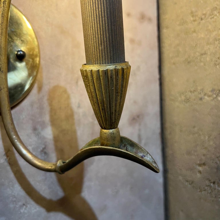 1950s Neoclassical Italian Wall Sconce Pair Sculptural Double Arm from ...