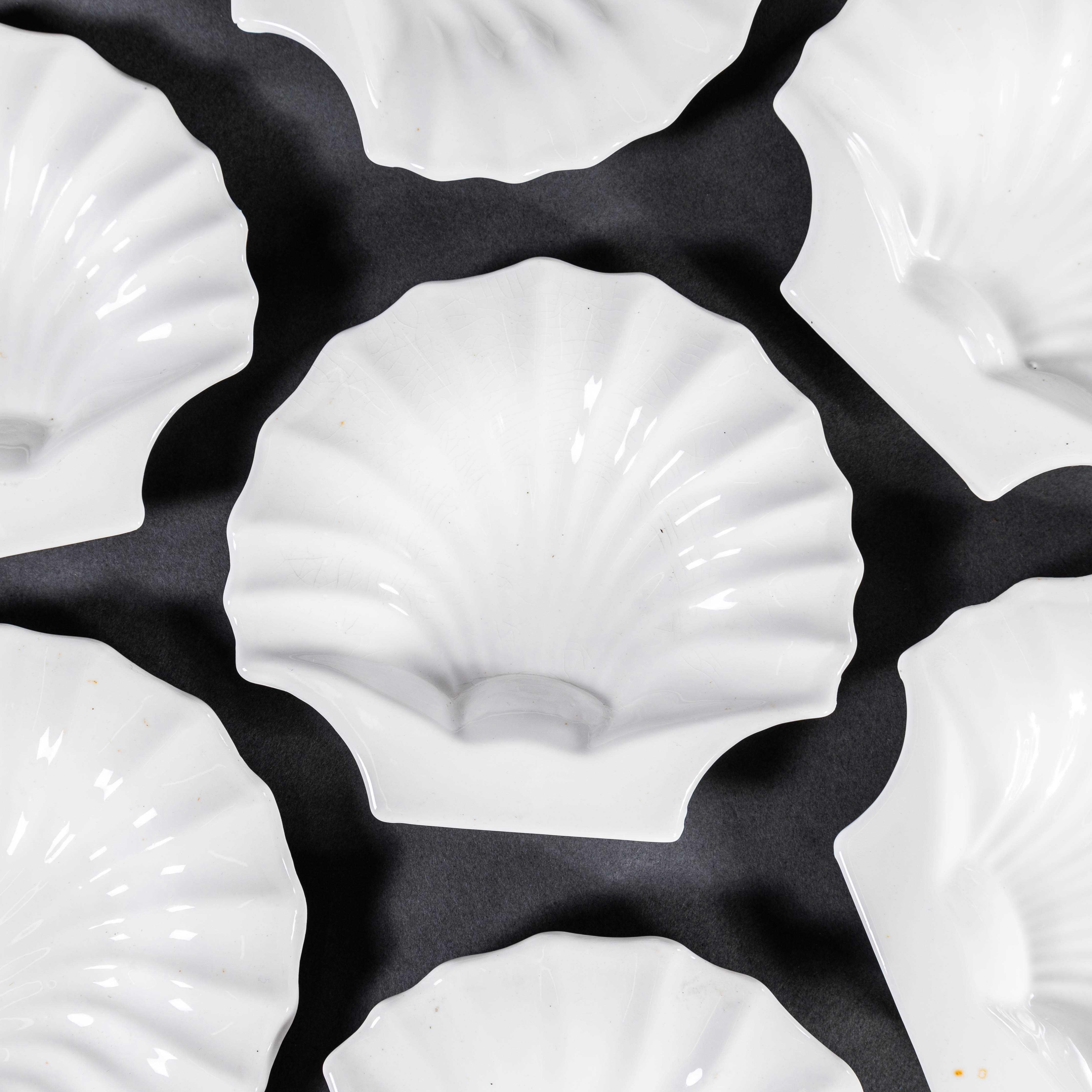 1950's New Old Stock Ceramic Shell Fairground Dishes - Small Batch Available For Sale at 1stDibs