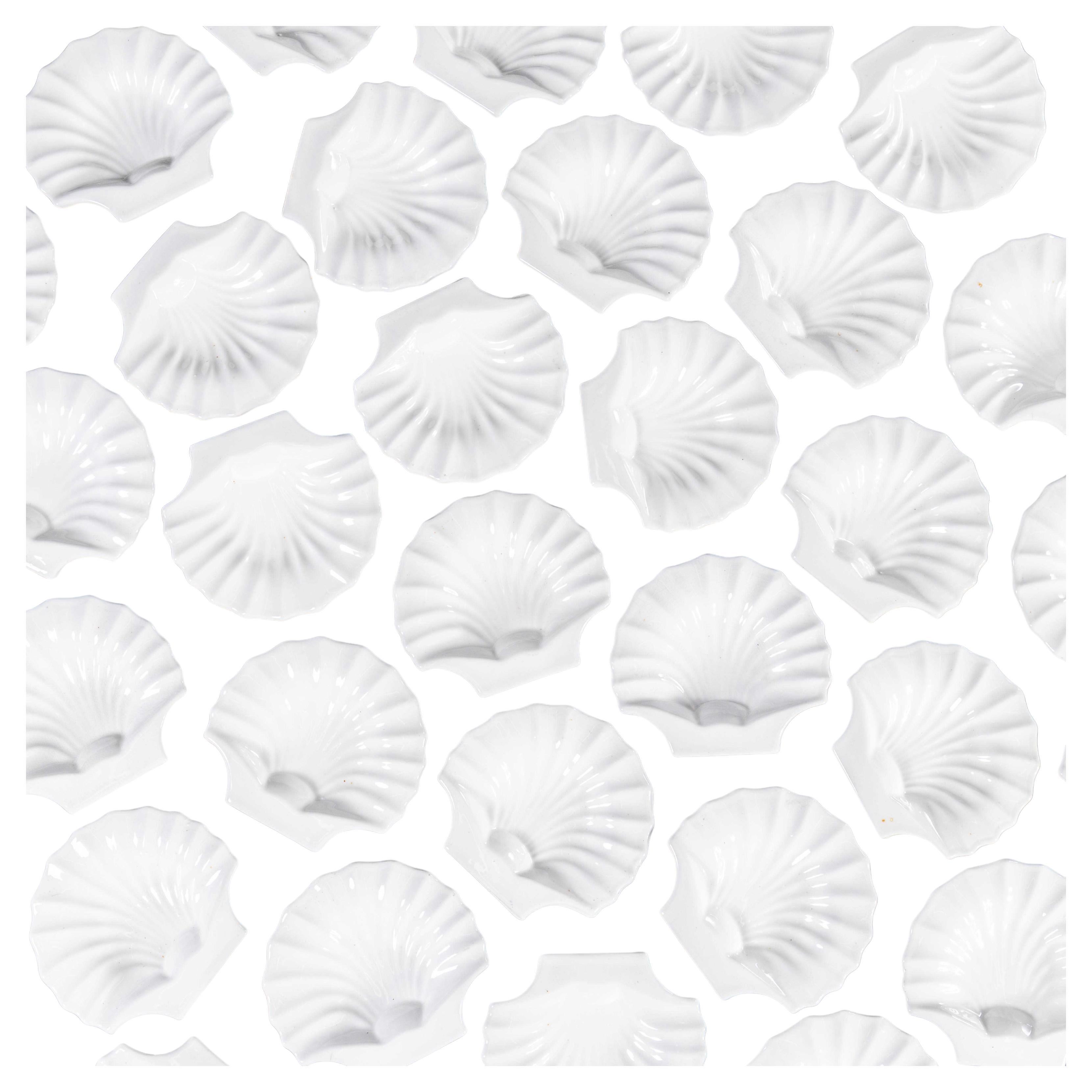 1950's New Old Stock Ceramic Shell Fairground Dishes - Small Batch Available For Sale at 1stDibs