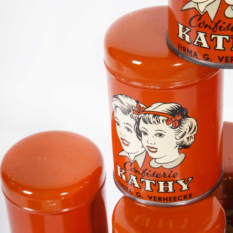 1950s New Old Stock Confectionery Tins For Sale at 1stDibs