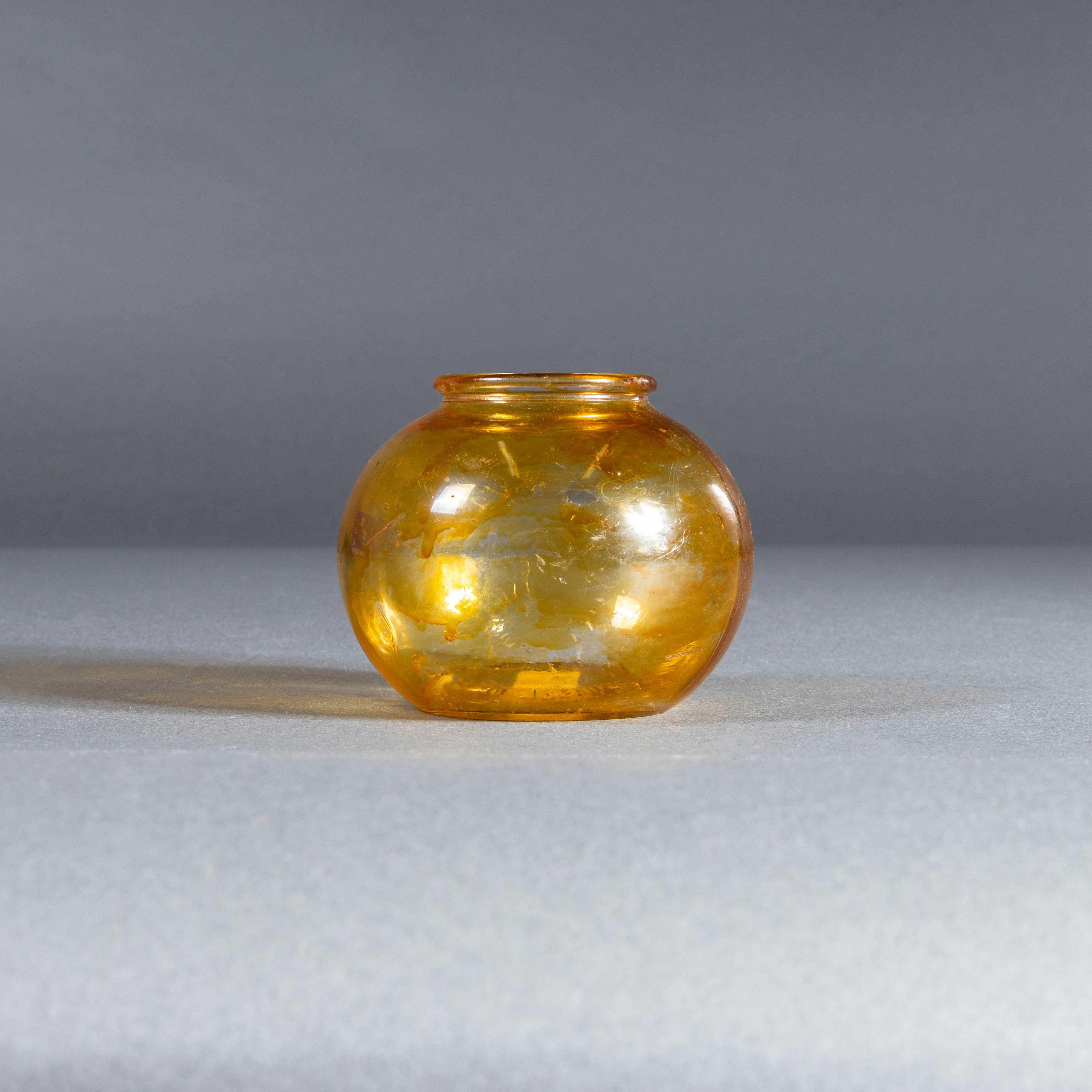 1950's New Old Stock Fairground Amber Fish Bowl For Sale at 1stDibs