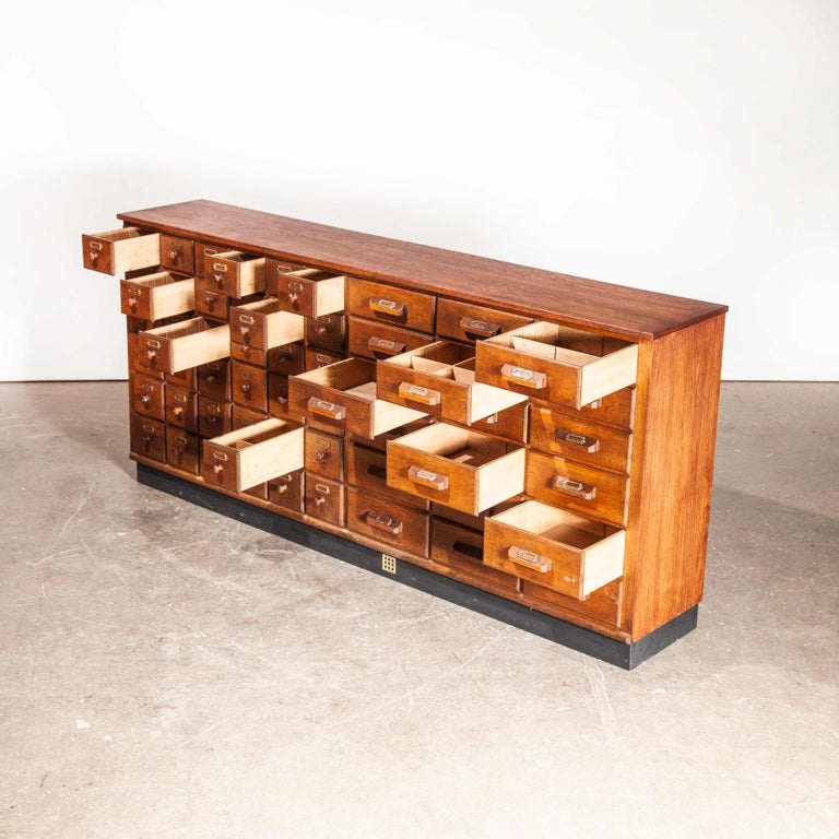 1950s Oak Apothecary Multi Drawer Chest Of Drawers, Fifty Four Drawers ...