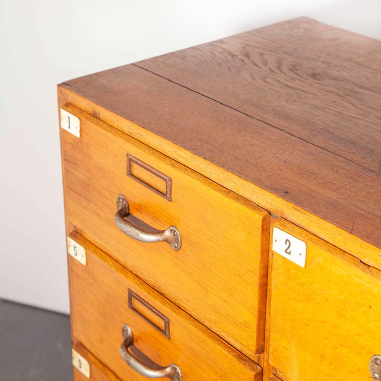1950s Oak Apothecary Multi-Drawer Chest of Drawers, Thirty Two Drawers ...