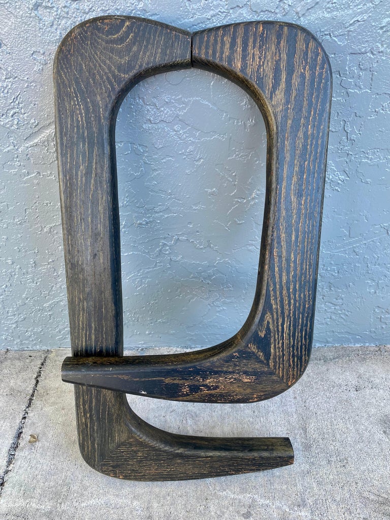 1950s Oak and Glass Kidney Biomorphic Coffee Table, Noguchi Style For ...