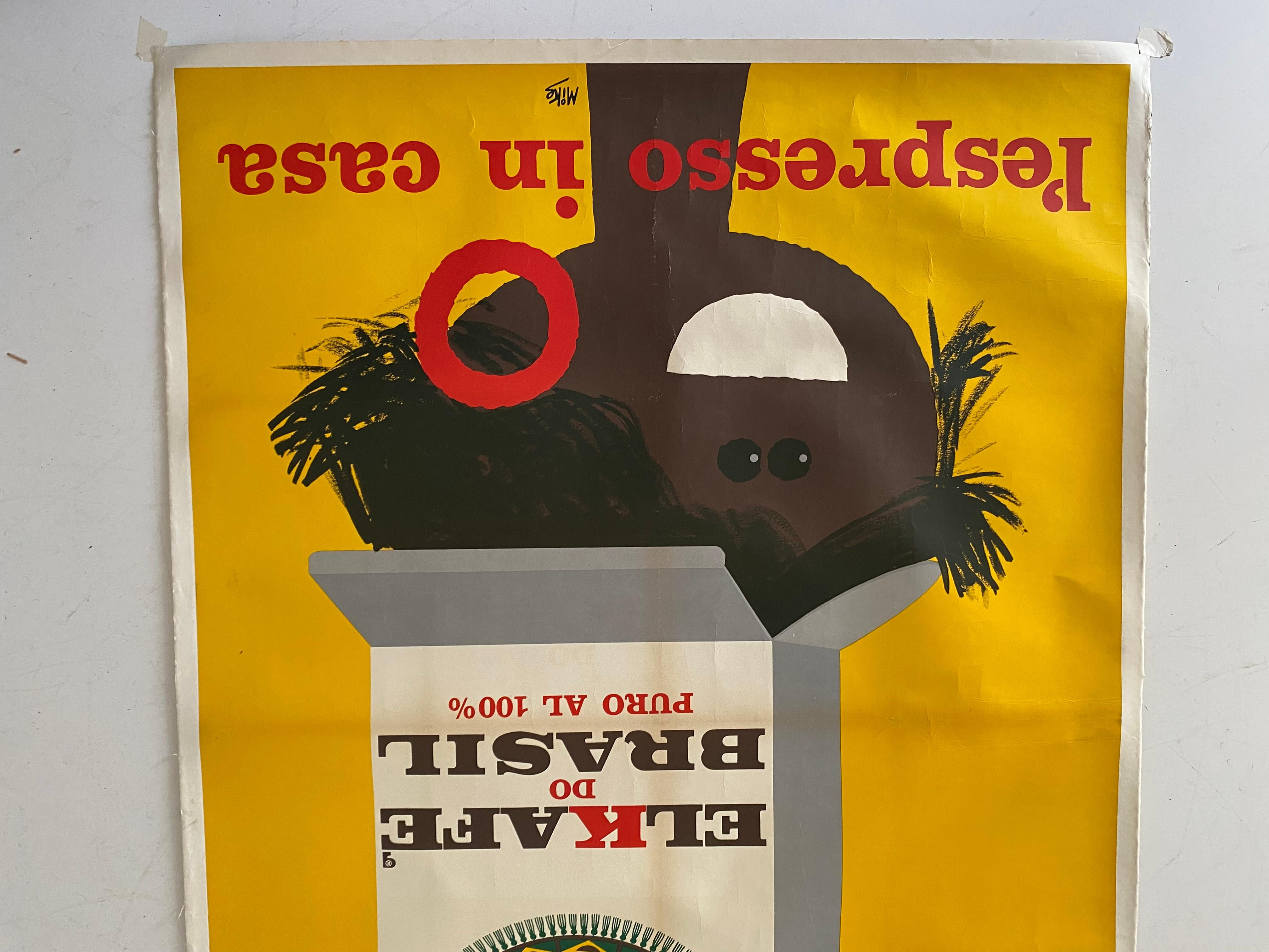 Original coffee poster "Cafe Do Brasil", Italy 1960s at 1stDibs | 1950s coffee brands, 1960s ...