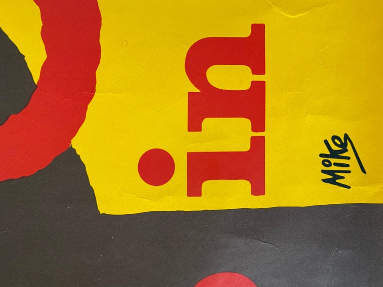 1950s Original Coffee Poster, Cafe Do Brasil 'Kimbo' For Sale at 1stDibs