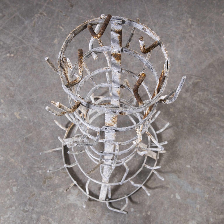 1950's Original Large French Bottle Drying Rack, 'Model 1400.15' For ...