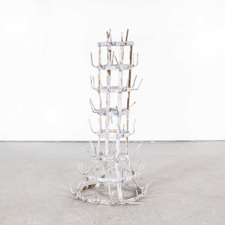 1950's Original Large French Bottle Drying Rack, 'Model 1400.15' For ...