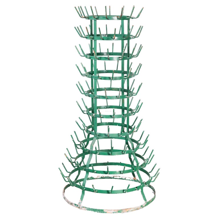 1950's Original Large French Bottle Drying Rack, 'Model 1400.18' For Sale at 1stDibs