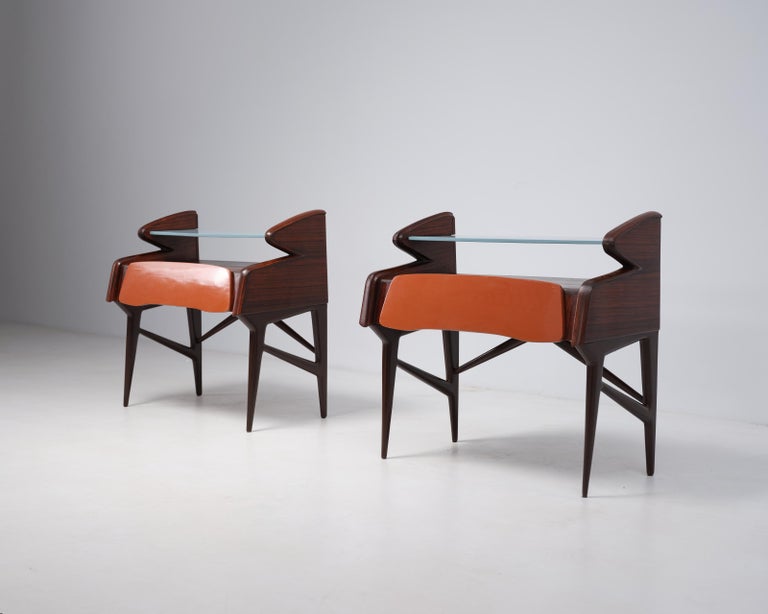1950s Pair of Restored and Restyled Italian Bedside Tables For Sale at ...