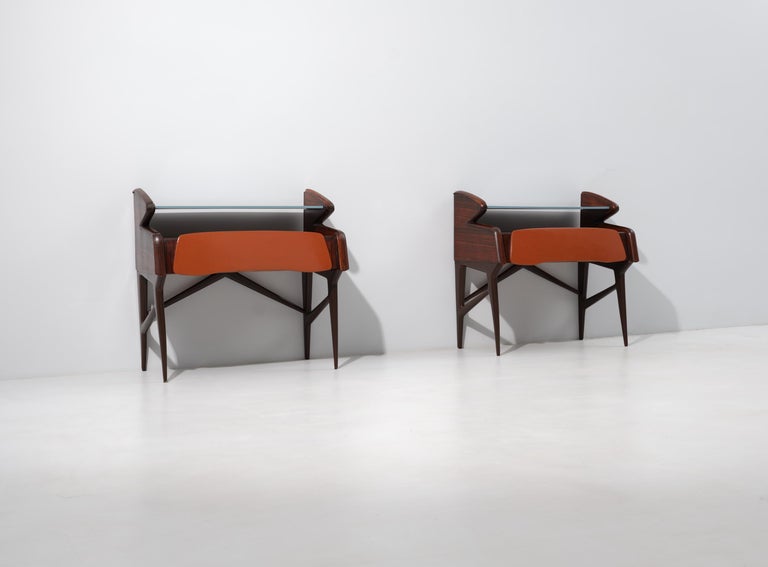 1950s Pair of Restored and Restyled Italian Bedside Tables For Sale at ...