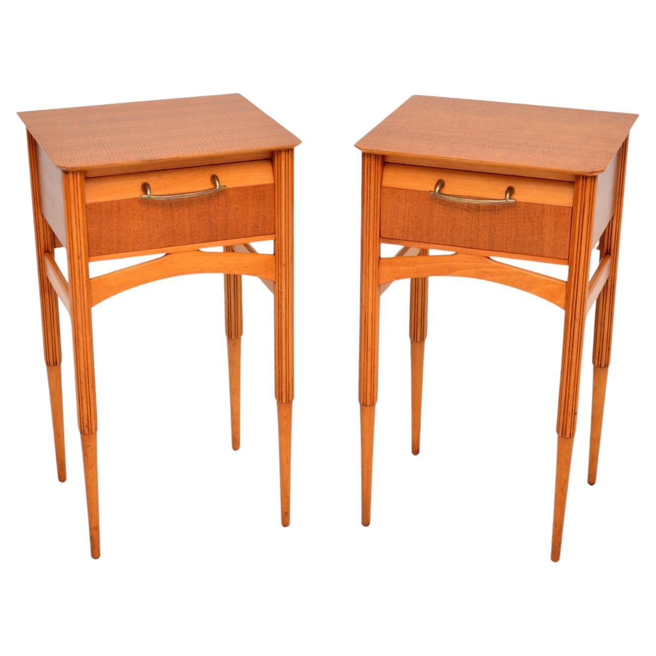 Pair of Regency Style Bedside Tables at 1stDibs