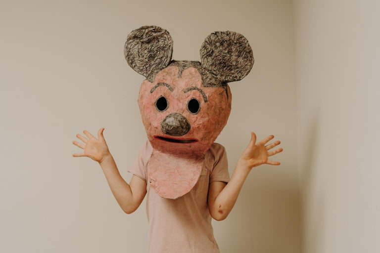 1950s Papier Mâché Mask, Mickey Mouse at 1stDibs