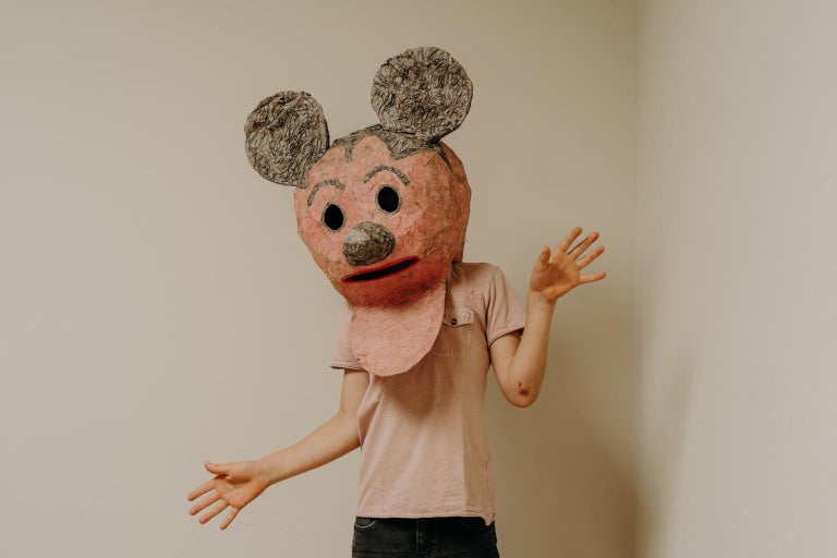 1950s Papier Mâché Mask, Mickey Mouse at 1stDibs
