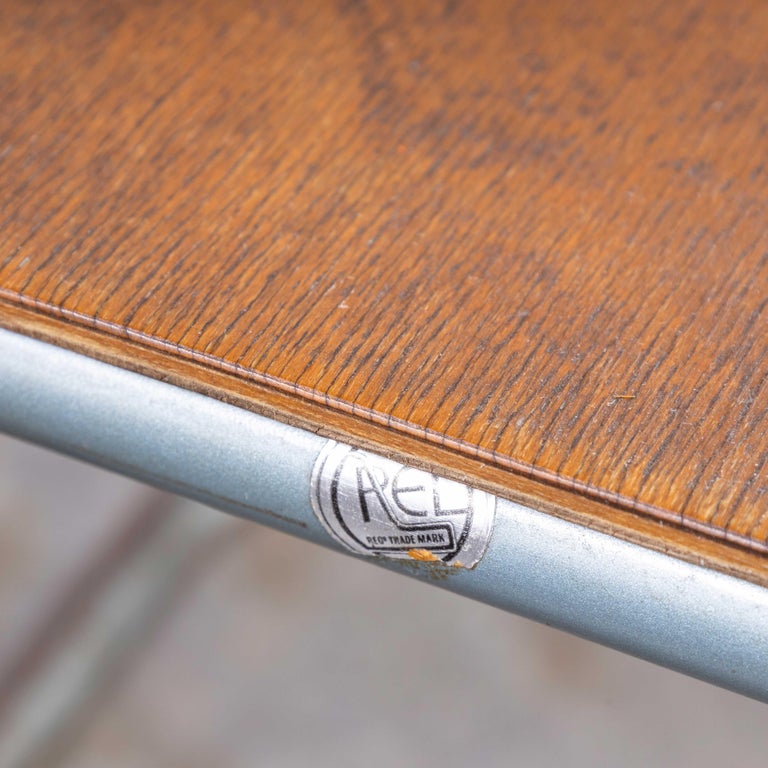 1950's Pel Tubular Metal Grey Dining Chairs, Set of Seven For Sale at ...