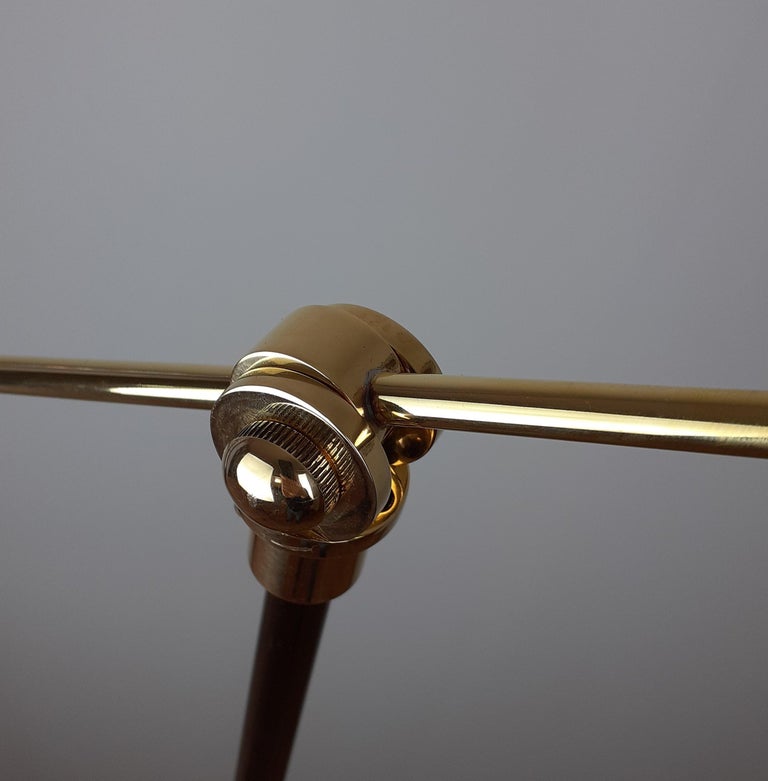 1950s Pendulum Floor Lamp by Maison Lunel at 1stDibs