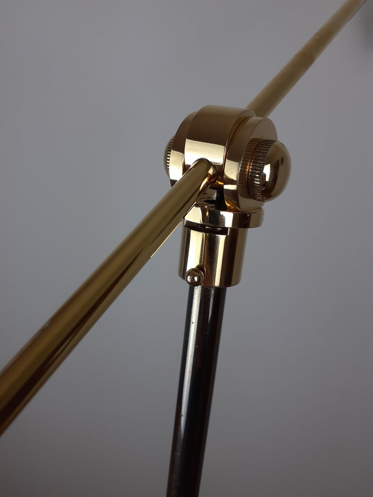 1950s Pendulum Floor Lamp by Maison Lunel at 1stDibs